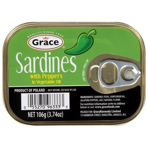 Grace Sardines with Peppers in Vegetable Oil Same-Day Delivery or ...