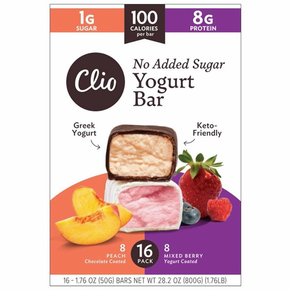 Clio Greek Yogurt Bar Variety, 16-count Same-Day Delivery | Costco