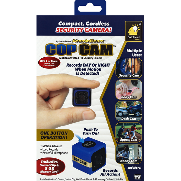 BulbHead Security Camera, Compact, Cordless Cop Cam (1 each) - Instacart