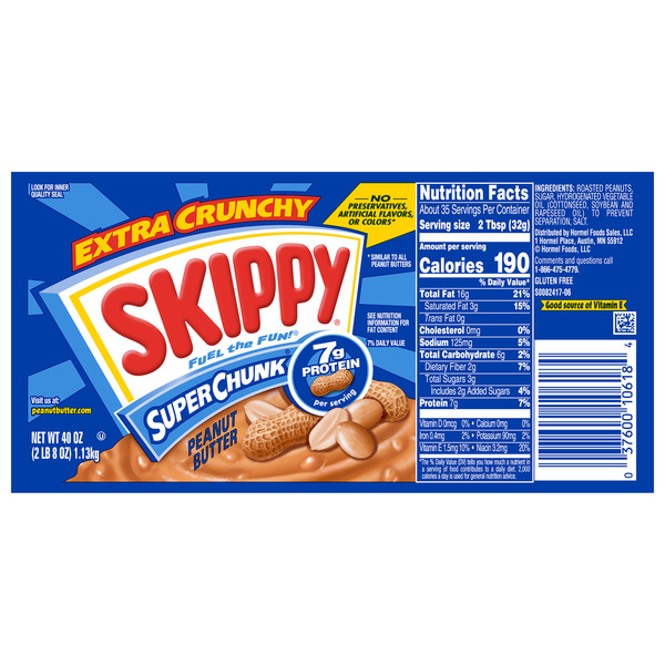 Safeway SKIPPY Super Chunk Peanut Butter Same-Day Delivery or Pickup ...