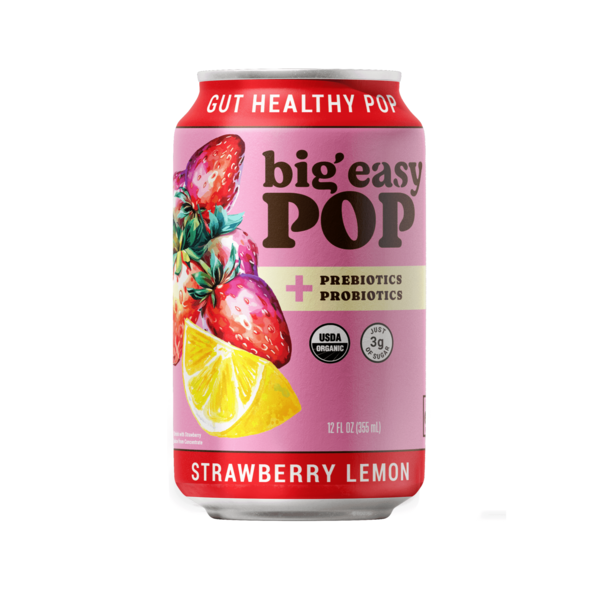 Big Easy Pop Strawberry Lemon, Prebiotic + Probiotic Same-Day Delivery ...