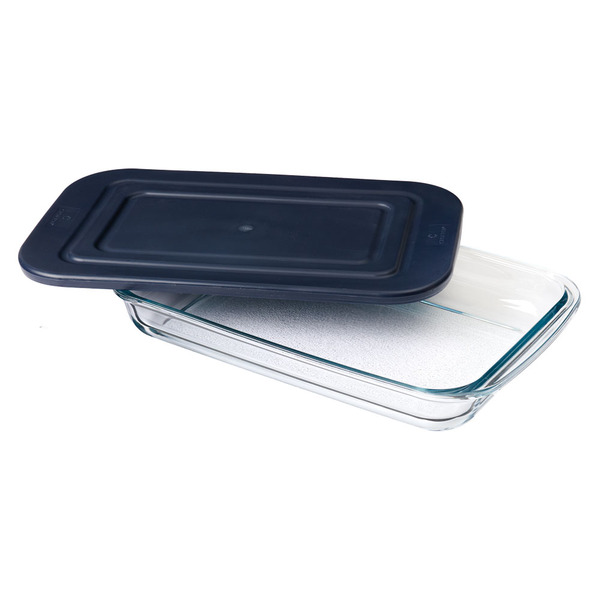 Crofton Glass Baking Dish with Lid, Blue Same-Day Delivery or Pickup | ALDI