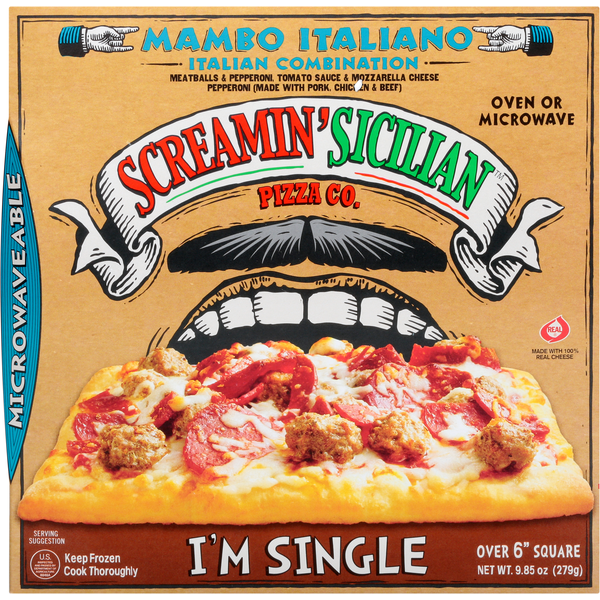 Screamin' Sicilian Pizza, Italian Combination, I’m Single (9.85 oz ...