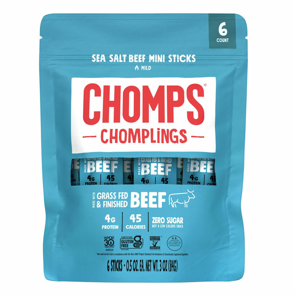Chomps Mini Sea Salt Beef Sticks Same-Day Delivery or Pickup | ALDI