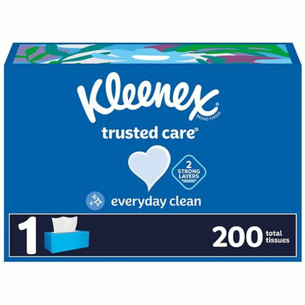 Walgreens Kleenex Trusted Care Facial Tissues Flat Box 2 Ply Same-Day ...