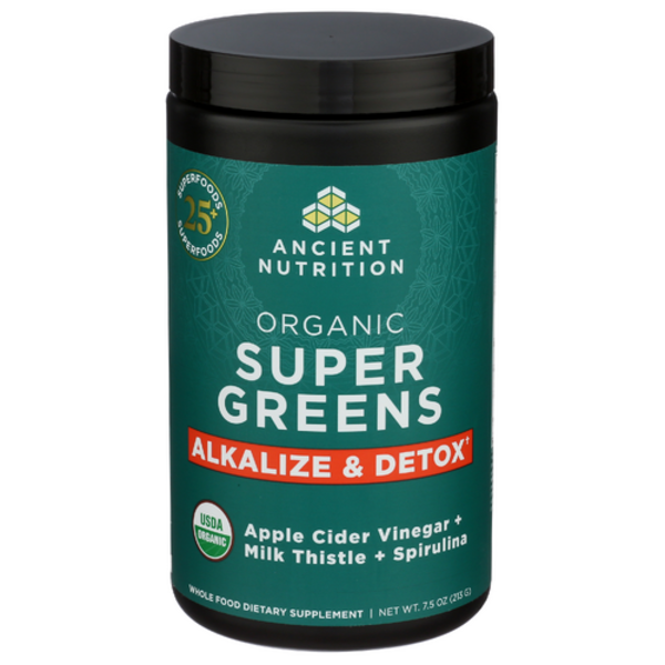 Ancient Nutrition Super Greens, Organic, Alkalize & Detox Same-Day ...