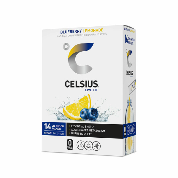 Publix Celsius Blueberry Lemonade On-The-Go, Powder Sticks Same-Day ...