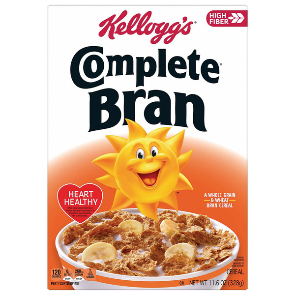 Wegmans Complete Bran Kellogg's Complete Bran Breakfast Cereal, Fiber ...