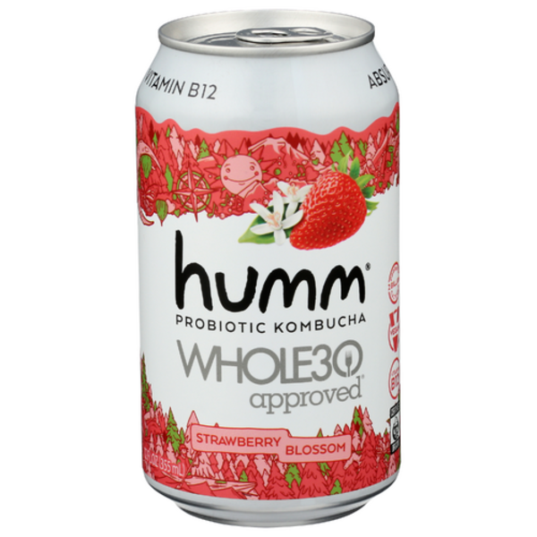 Humm Kombucha Whole30 Strawberry Blossom, Probiotic Kombucha Same-Day Delivery or Pickup ...