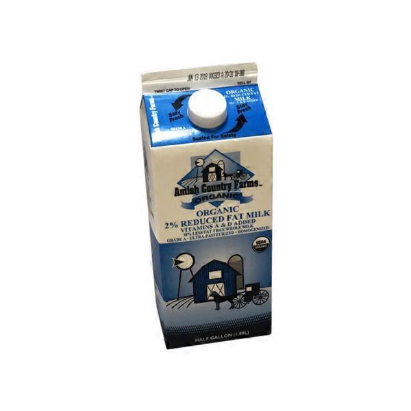 Amish Country Farms Organic 2% Reduced Fat Milk (64 fl oz) - Instacart