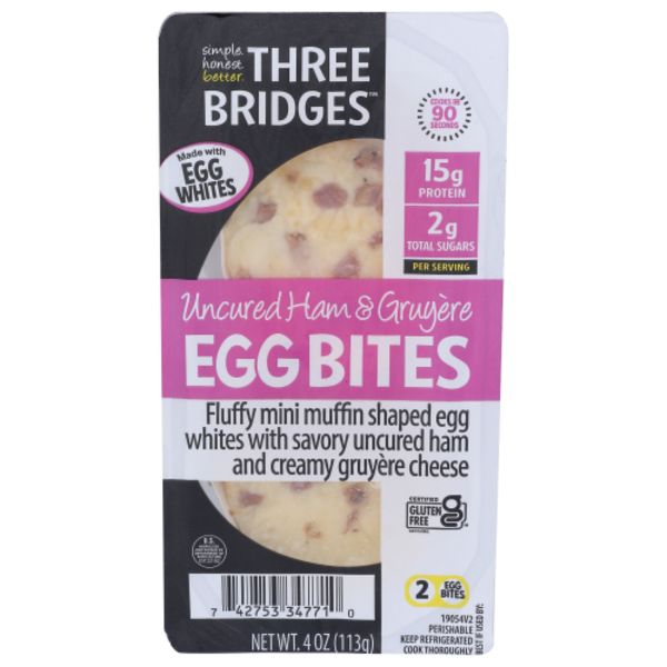 Sprouts Farmers Market Three Bridges Ham & Gruyere Egg Bites made with ...