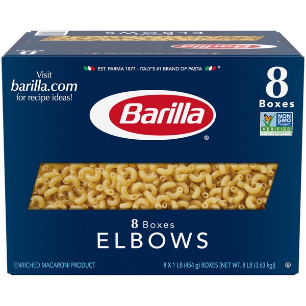 Barilla® Classic Blue Box Pasta Elbows (128 oz) - Instacart