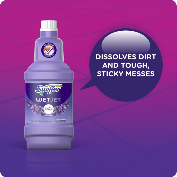 Kroger Swiffer WetJet Liquid Floor Cleaner Solution Refill, Lavender ...
