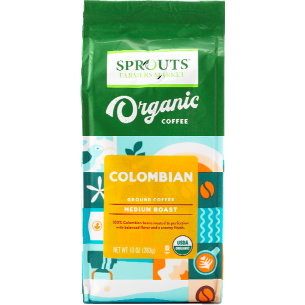 Sprouts Organic Colombian Medium Roast Ground Coffee Same-Day Delivery ...