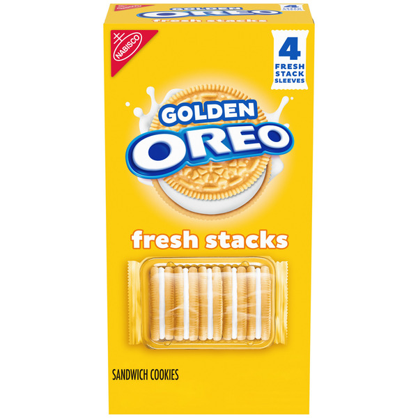 Food Lion OREO Fresh Stacks Golden Sandwich Cookies, Travel Snacks ...