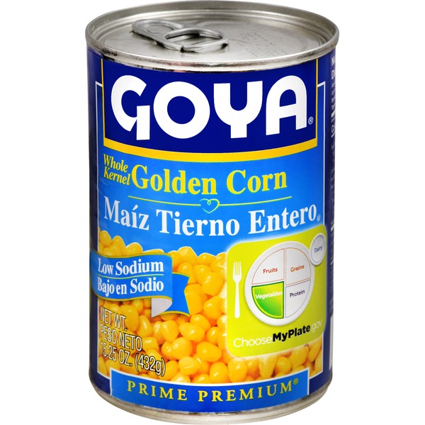 Goya Whole Kernel Golden Corn, Low Sodium (15.25 oz) - Instacart