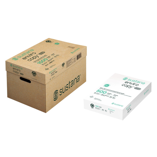 8.5" × 11" 1,500 Sheets 100% Recycled Rolland Copy Paper Same-Day ...