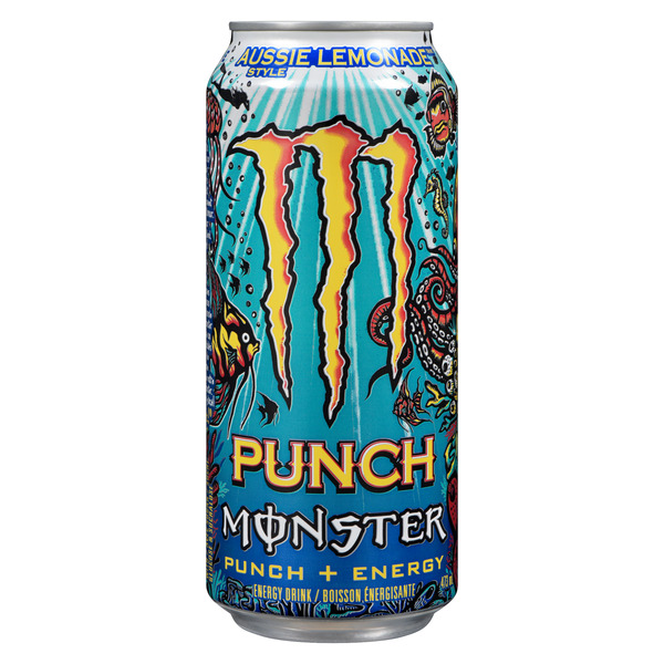 Monster Energy Drink, Punch + Energy, Aussie Lemonade Style Same-Day ...