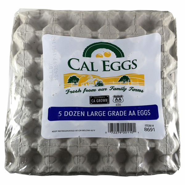 Cal Eggs Large Eggs Usda Grade Aa, 5 Dozen Same-Day Delivery | Costco