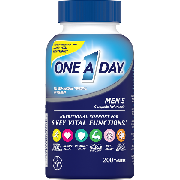 One A Day Multivitamin/Multimineral Supplement, Men's, Tablets Same-Day ...