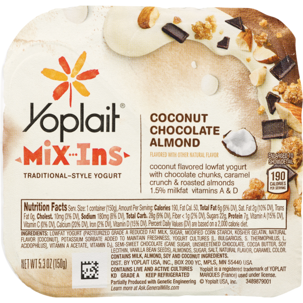 Yoplait Coconut Yogurt Nutritional Information | Besto Blog