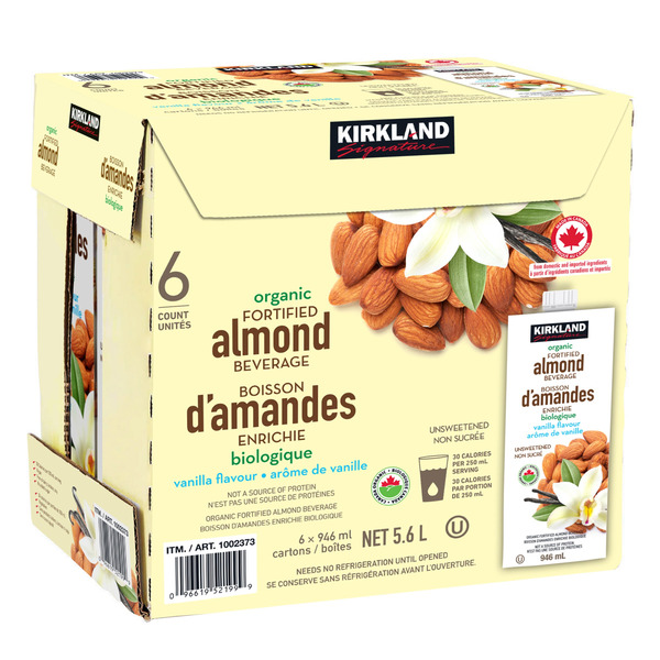 Kirkland Signature Organic Vanilla Almond Beverage Same-Day Delivery ...