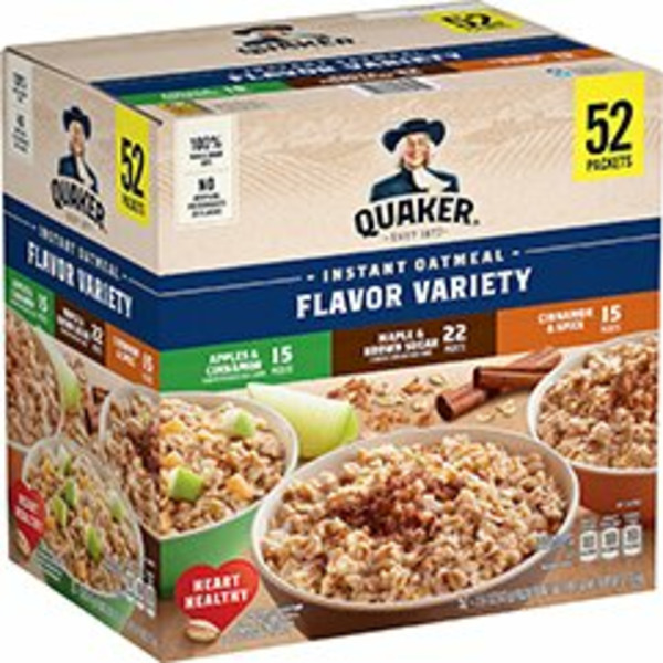 Quaker Variety Instant Oats Hot Cereal Same-Day Delivery | Sam's Club