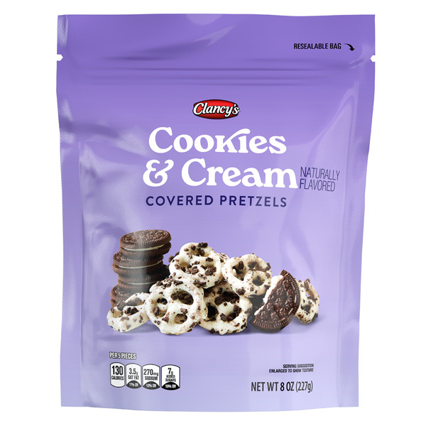 ALDI Clancy's Cookie & Cream Pretzels Same-Day Delivery or Pickup ...
