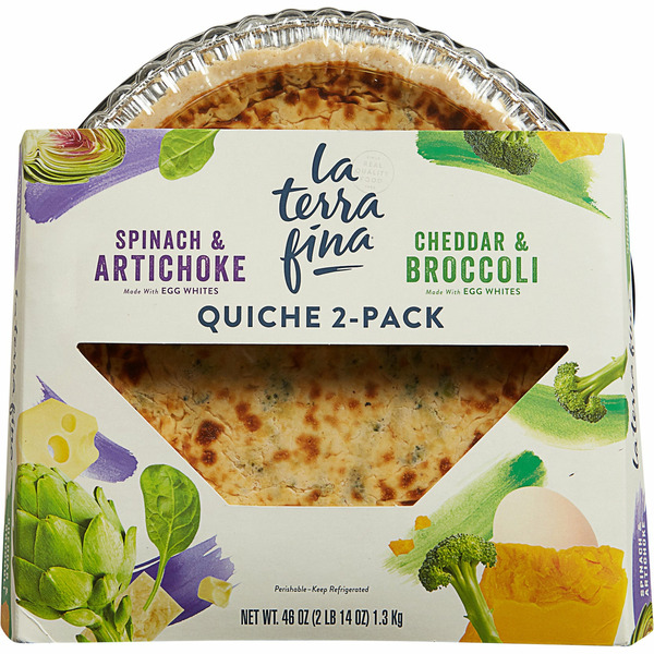 La Terra Fina Spinach Artichoke Broccoli Quiche Same-Day Delivery | Costco