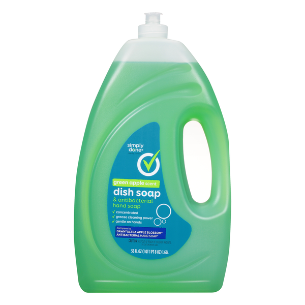 Simply Done Dish Soap & Hand Soap, Green Apple Scent Same-Day Delivery ...