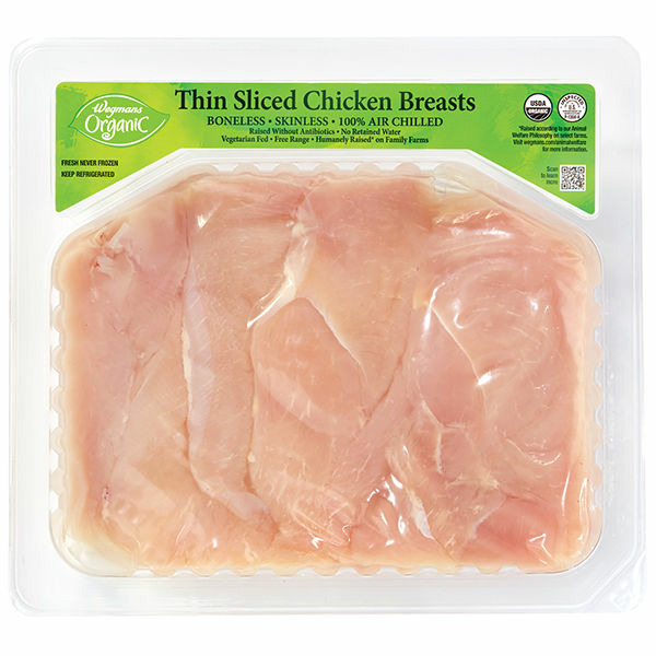 Wegmans Wegmans Organic Thin Sliced Chicken Breast Cutlets Same-Day ...