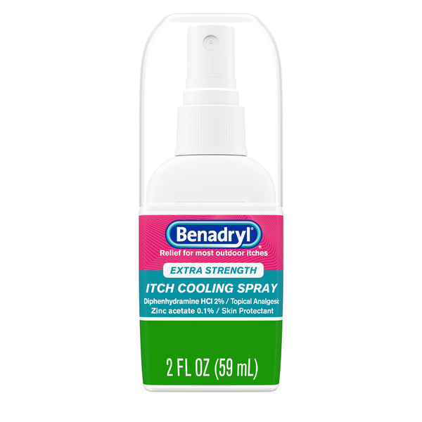 Benadryl Extra Strength Anti-Itch Cooling Spray, Diphenhydramine HCI ...