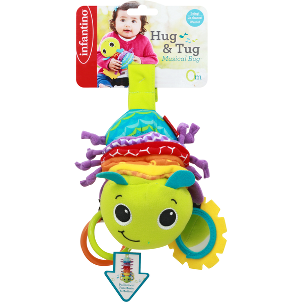 Infantino Toy, Musical Bug, Hug & Tug, 0+ Months (1 each) - Instacart