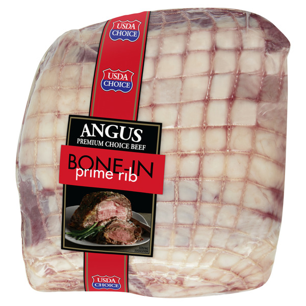 Walmart Beef Choice Angus Bone-In Prime Rib Roast Same-Day Delivery ...