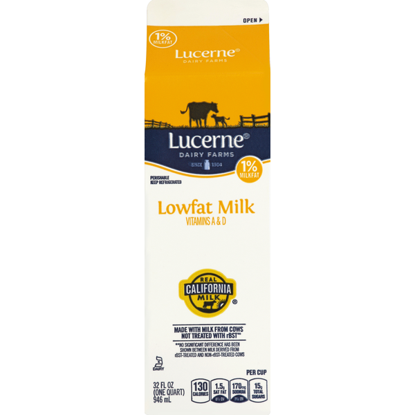 Safeway Lucerne Milk, Lowfat, 1% Milkfat Same-Day Delivery or Pickup ...