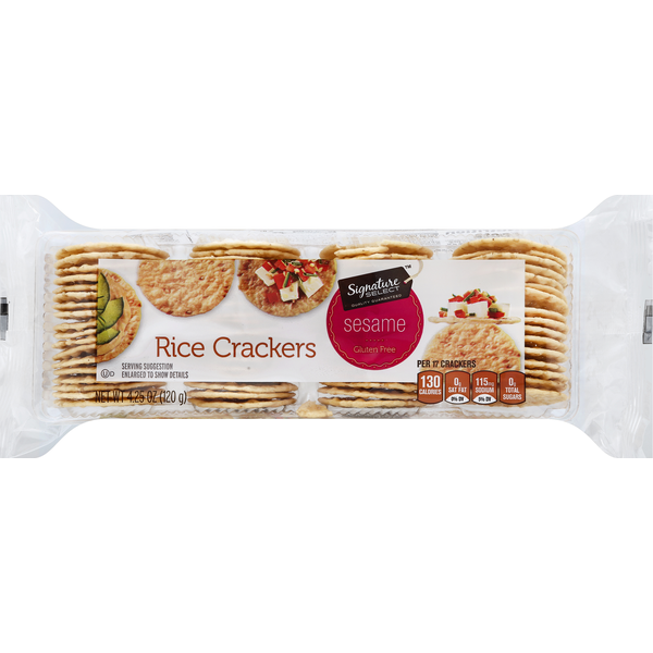 Safeway Signature SELECT Rice Crackers, Sesame Same-Day Delivery or ...