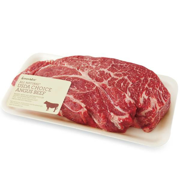 GreenWise USDA Choice Beef Antibiotic Free Boneless Angus Chuck Roast Same-Day Delivery or ...