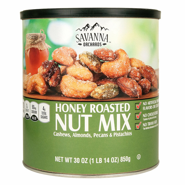 Savanna Orchards Gourmet Honey Roasted Nut Mix, 30 oz. Same-Day ...