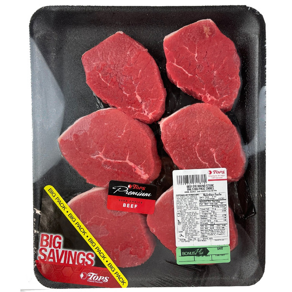 Choice Boneless Round-Eye Beef Steak Same-Day Delivery or Pickup | Tops ...