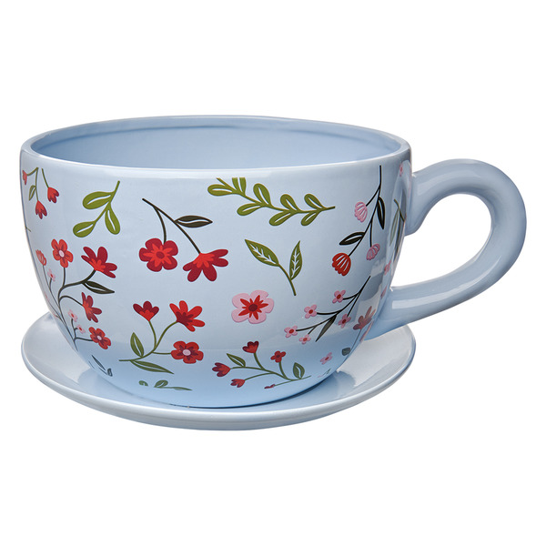 Belavi Teacup Planter - Blue Same-Day Delivery or Pickup | ALDI