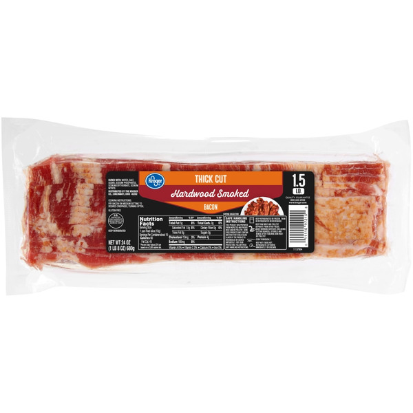 Kroger Kroger Bacon, Thick Cut, Hardwood Smoked Same-Day Delivery or ...