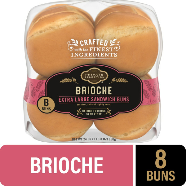 Kroger Private Selection Brioche Extra Large Sandwich Buns Same-Day ...