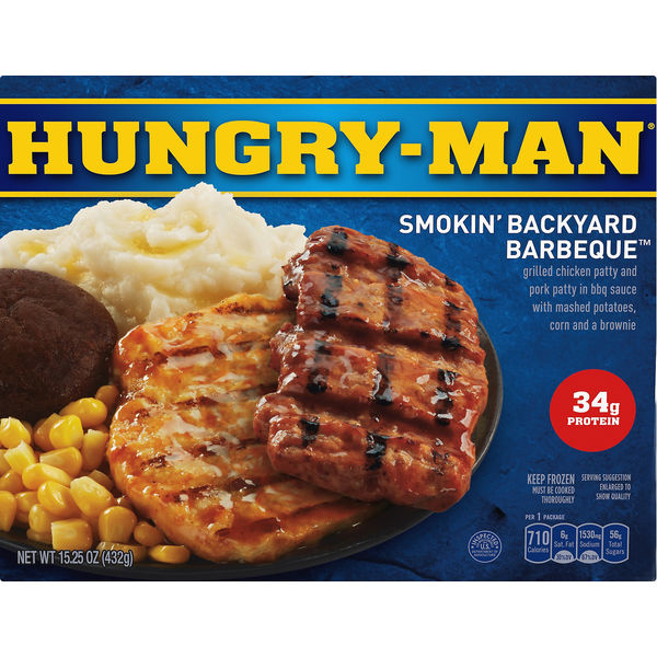 Hungry-Man Smokin' Backyard Barbeque Frozen Dinner Same-Day Delivery or ...