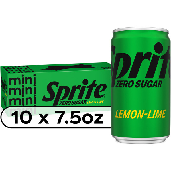 Sprite Zero Sugar Lemon Lime Diet Soda Pop Soft Drinks Same-Day ...