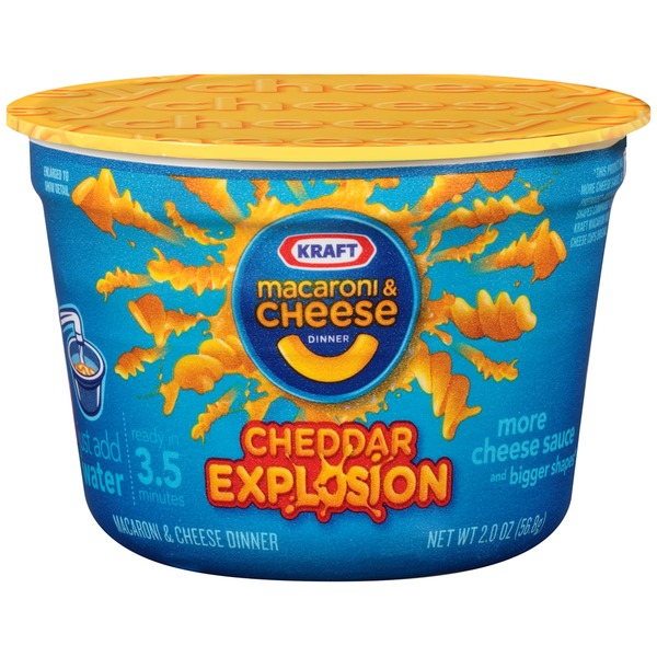 Kraft Dinners Cheddar Explosion Macaroni & Cheese Dinner (2 oz) - Instacart