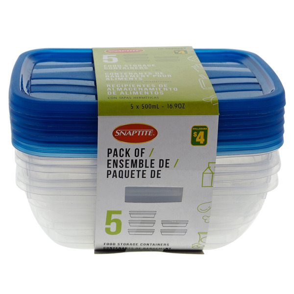 PlasticO Rectangular Plastic Containers Same-Day Delivery | Dollarama