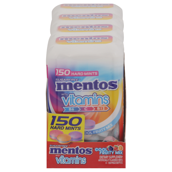 Publix Mentos Hard Mints, with Vitamins, Sugarfree, Cool Fruity Mix ...