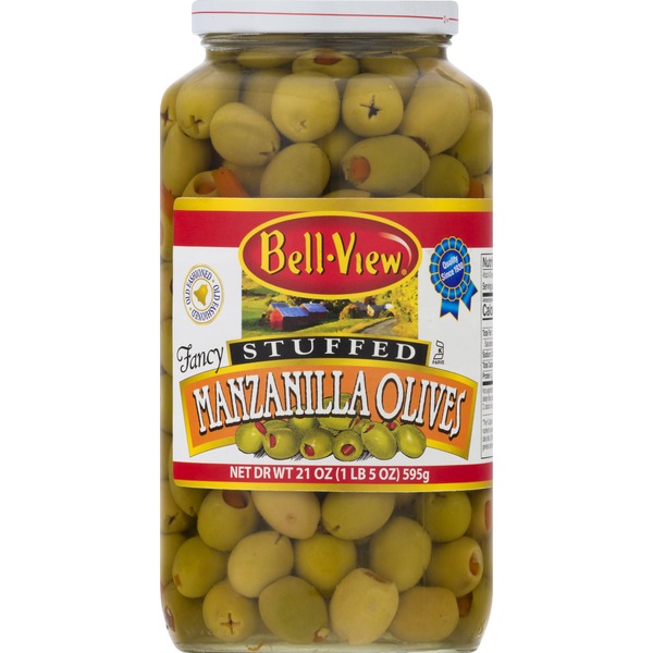 Bell View Manzanilla Olives, Stuffed (21 oz) - Instacart