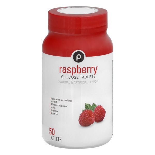 Publix Glucose Tablets, Raspberry (50 each) - Instacart