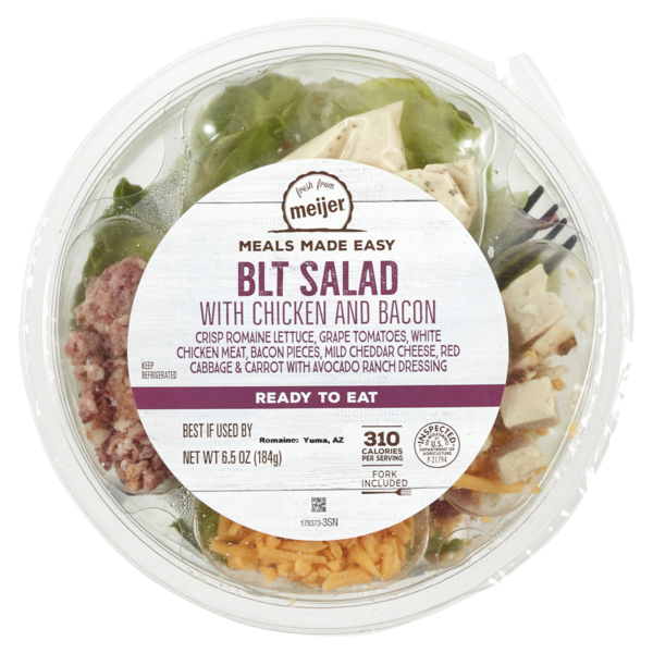 Meijer Meijer Fresh Blt Salad With Chicken And Bacon Romaine Grape ...
